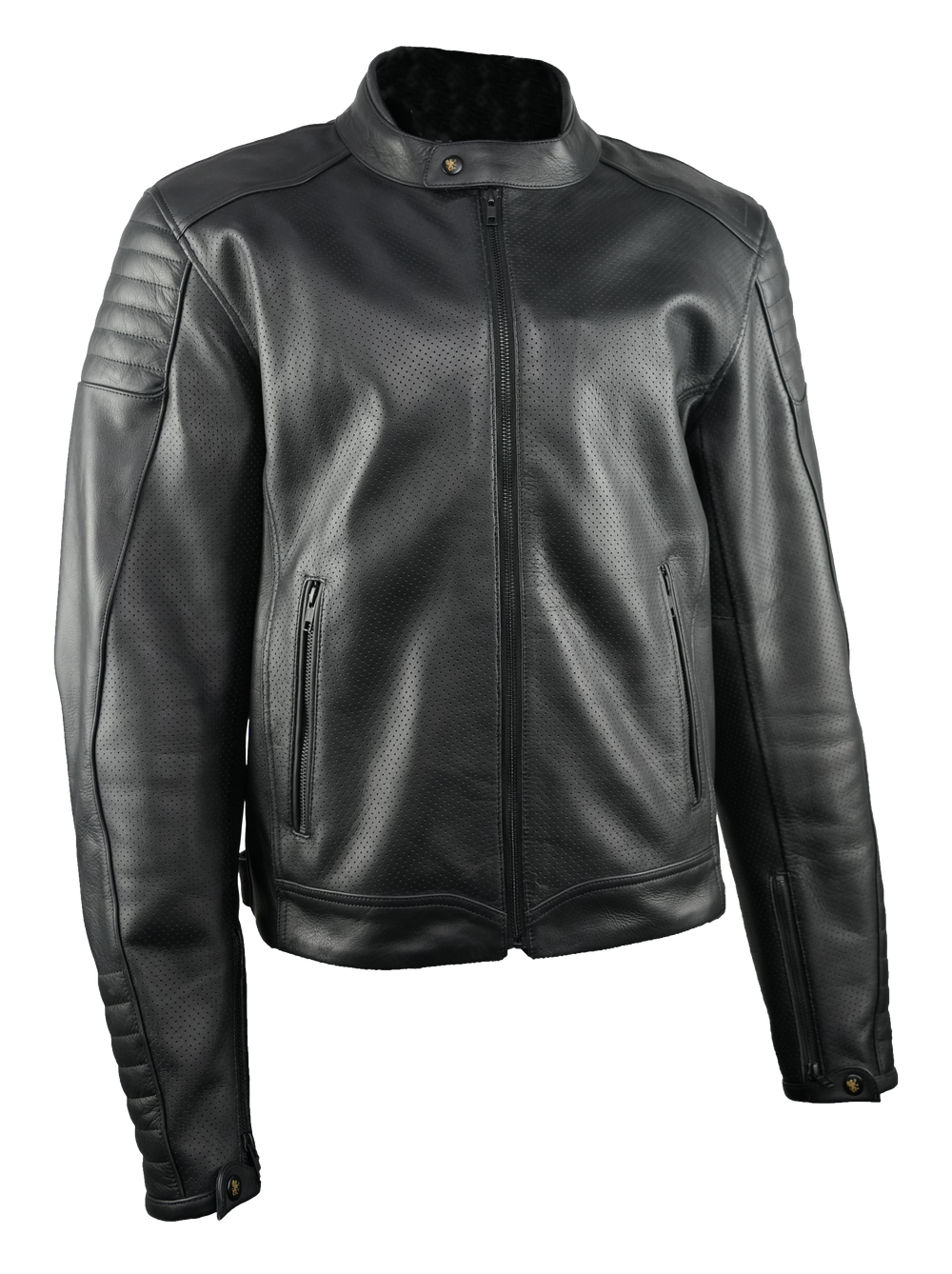 Gryphon Men's Black Hills Perforated Leather Jacket